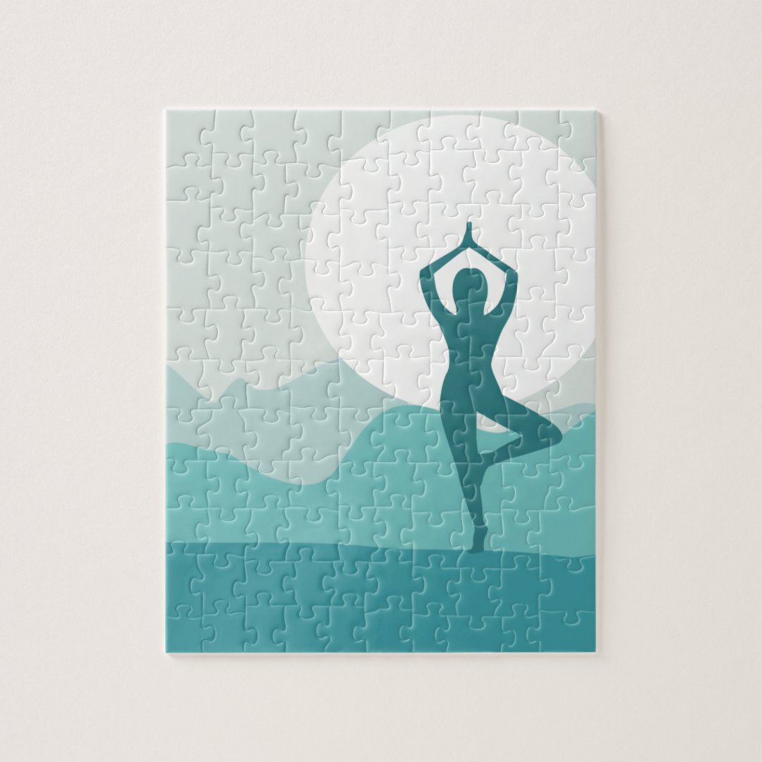 Yoga Tree Pose Jigsaw Puzzle | Zazzle