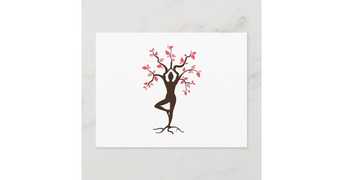 Yoga Tree Postcard | Zazzle