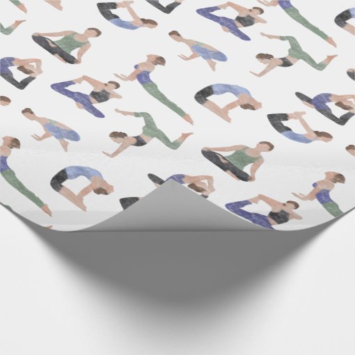 Yoga wrapping paper or gift wrap | Zazzle