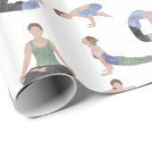 Yoga wrapping paper or gift wrap | Zazzle