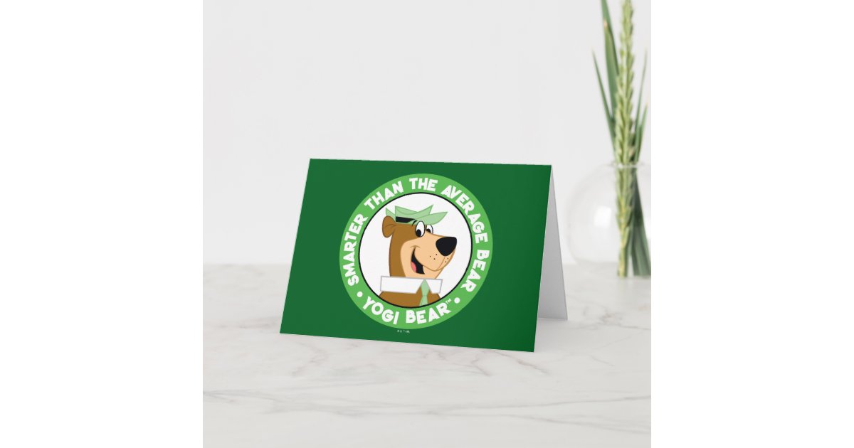 Yogi Bear Smiling Portrait Card | Zazzle