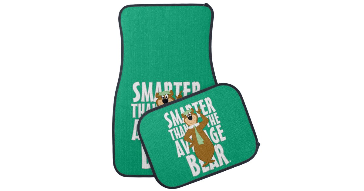 Yogi "Smarter Than The Average Bear" Car Floor Mat | Zazzle