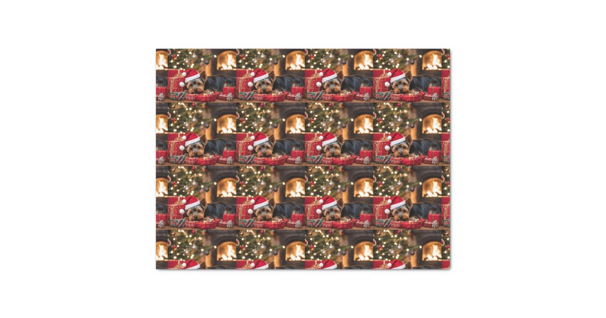 Yokie Pup Christmas Tissue Paper | Zazzle