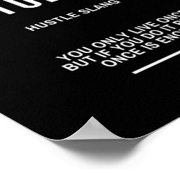 YOLO Motivational Quote Poster | Zazzle