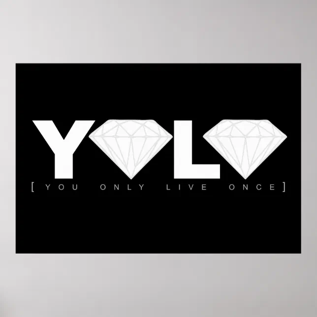 YOLO POSTER | Zazzle
