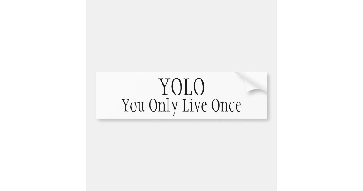YOLO theme sticker | Zazzle
