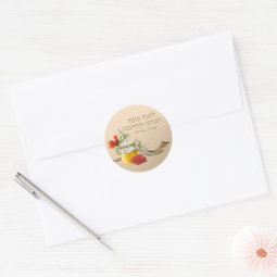 Yom Kippur l'shanah Tovah Classic Round Sticker | Zazzle