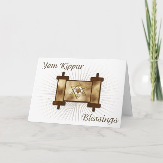 Yom Kippur Scroll Card | Zazzle.com
