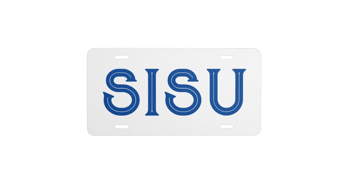 Yooper Style SISU Finn Finnish Designer Plate | Zazzle