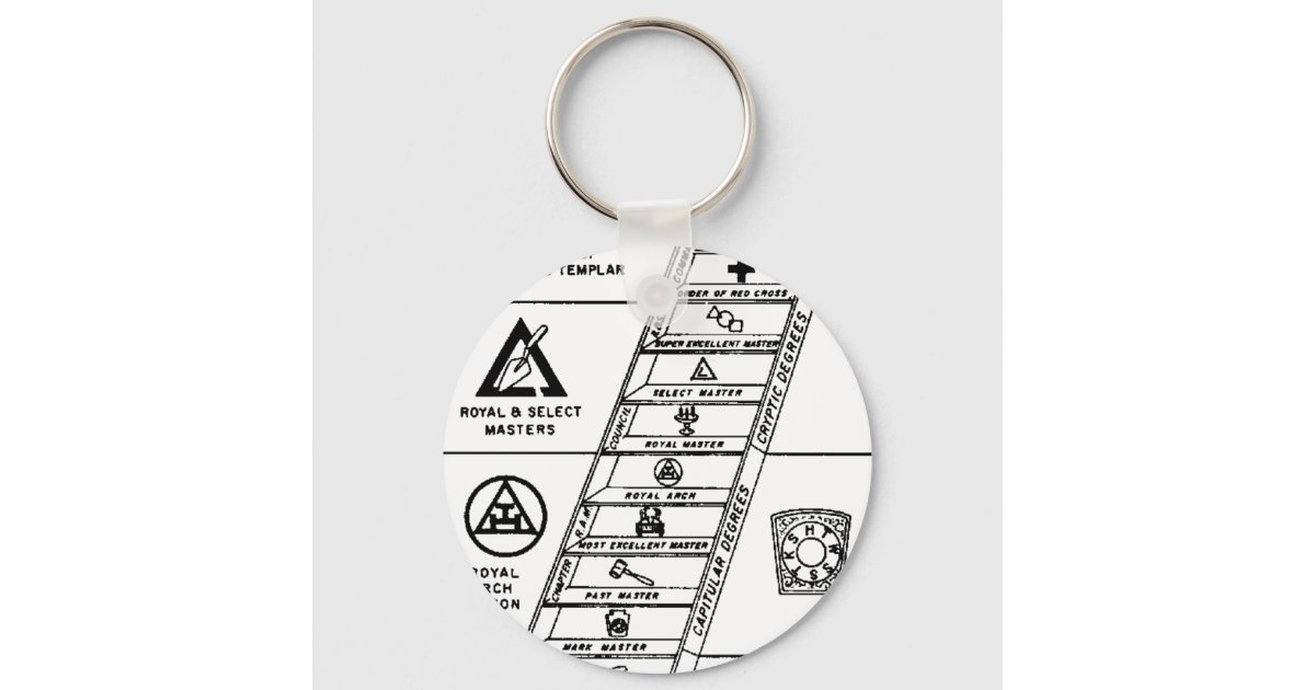 York Rite Ladder Keychain | Zazzle