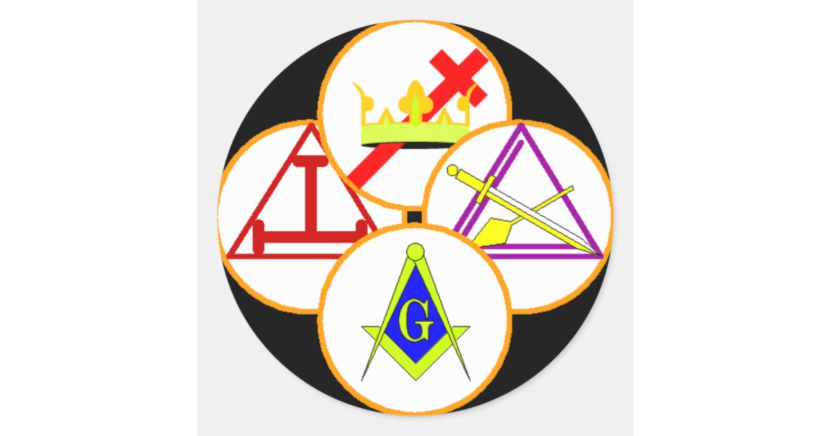 York Rite Mason Classic Round Sticker | Zazzle