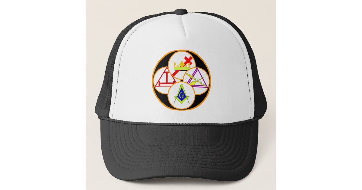 York Rite Mason Trucker Hat | Zazzle