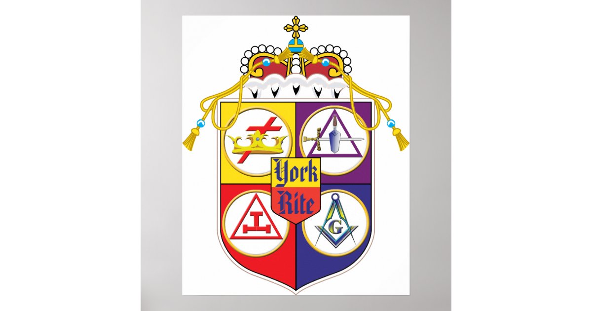 York Rite Shield Poster | Zazzle