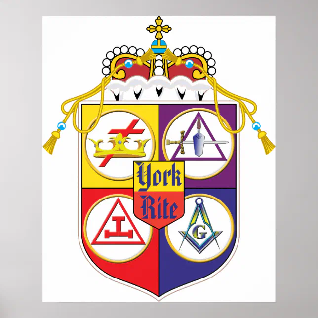 York Rite Shield Poster | Zazzle