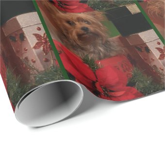 Yorkie Christmas and Holiday Wrapping Paper | Zazzle