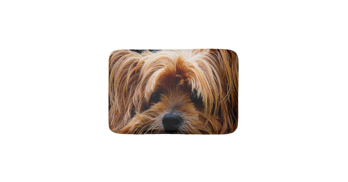 Yorkie Dog Pet Sleep Rug or Food Mat Home Decor | Zazzle