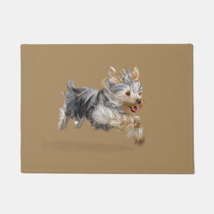Yorkie Door Mat | Zazzle.com