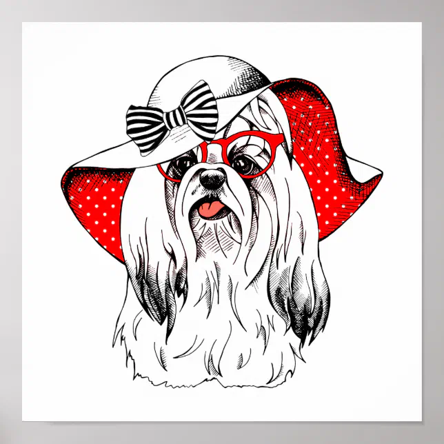 Yorkie Fashion Shoot Poster | Zazzle