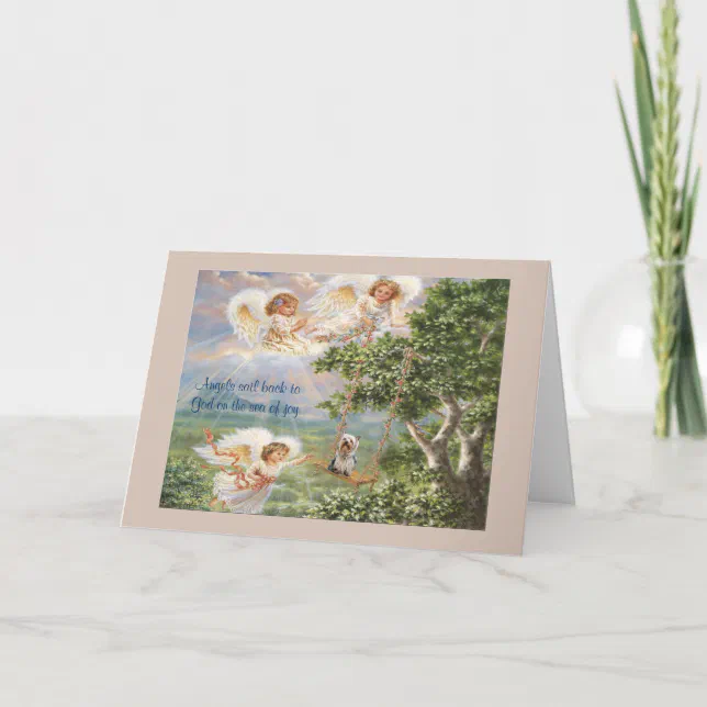 Yorkie Sympathy Card | Zazzle