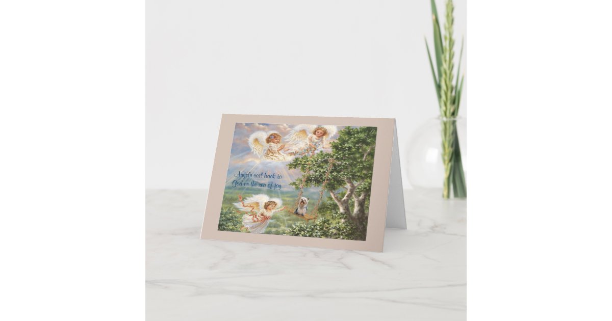 Yorkie Sympathy Card | Zazzle