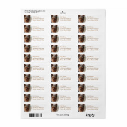 Yorkie Terrier Mailing Label | Zazzle