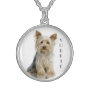 Yorkie "Yorkshire Terrier" Silver Pendant Necklace | Zazzle