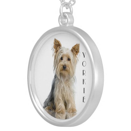 Yorkie "Yorkshire Terrier" Silver Pendant Necklace | Zazzle