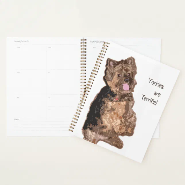 Yorkies are Terrific! Planner | Zazzle