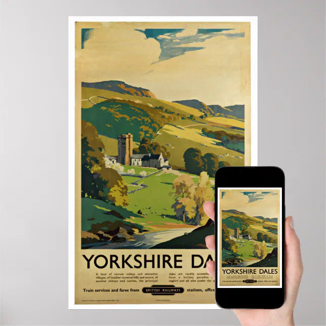 Yorkshire England - Vintage Travel Posters | Zazzle