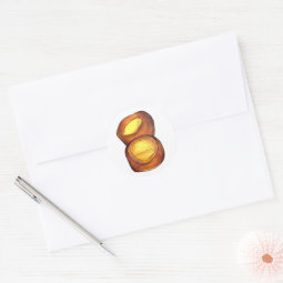 Yorkshire Pudding Sunday Roast UK British Food Classic Round Sticker ...