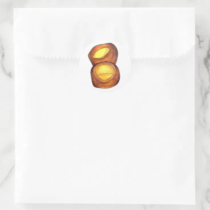 Yorkshire Pudding Sunday Roast UK British Food Classic Round Sticker ...