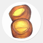 Yorkshire Pudding Sunday Roast UK British Food Classic Round Sticker ...