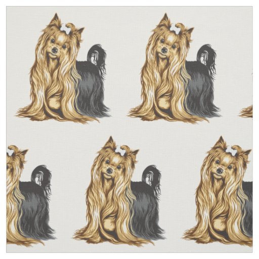 yorkshire terrier fabric | Zazzle