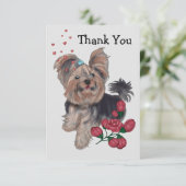 Yorkshire Terrier Thank You Card | Zazzle