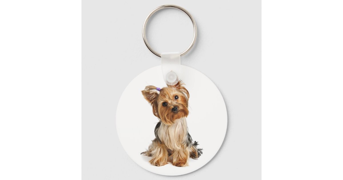 Yorkshire Terrier - Yorkie Puppy Dog Keychain | Zazzle