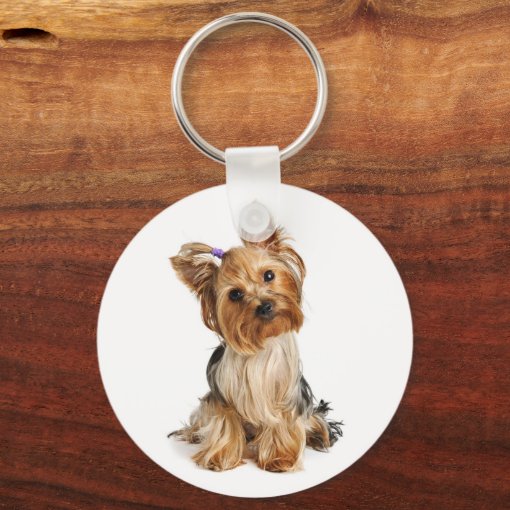 Yorkshire Terrier - Yorkie Puppy Dog Keychain | Zazzle