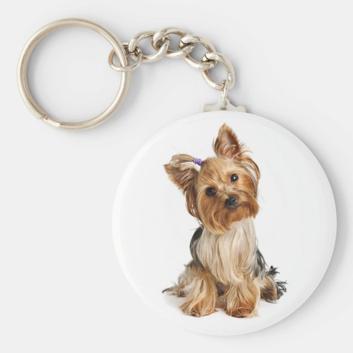 Yorkshire Terrier - Yorkie Puppy Dog Keychain | Zazzle.com