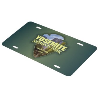 Yosemite (arrowhead) license plate | Zazzle