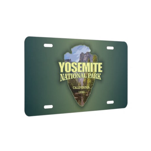 Yosemite (arrowhead) license plate | Zazzle