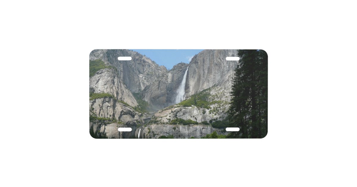 Yosemite Falls III from Yosemite National Park License Plate | Zazzle