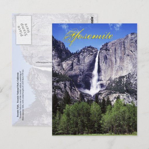 Yosemite Falls, Yosemite National Park, CA Postcard | Zazzle