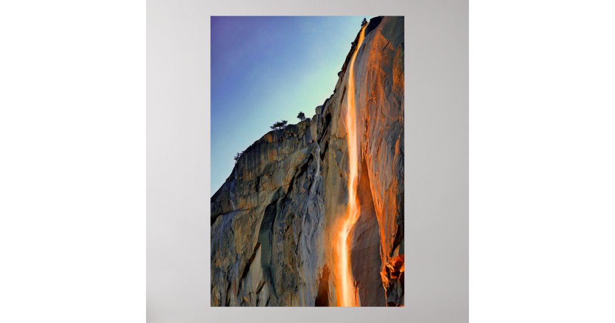 Yosemite Firefall Poster | Zazzle