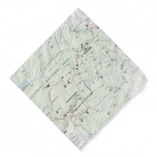 Yosemite map bandana | Zazzle