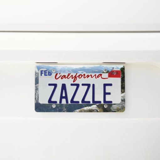 Yosemite Mountain View in Yosemite National Park License Plate Frame ...