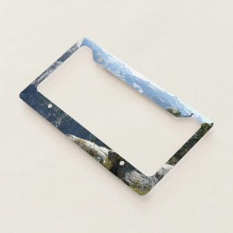 Yosemite Mountain View in Yosemite National Park License Plate Frame ...