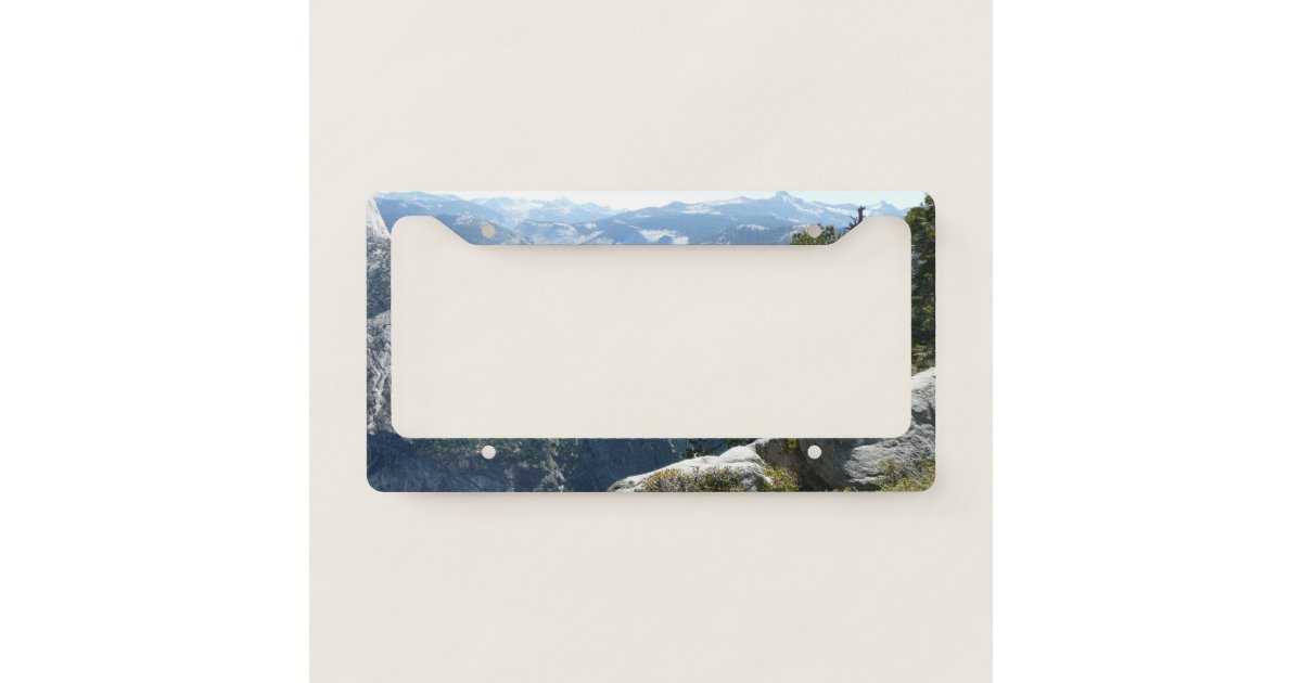 Yosemite Mountain View in Yosemite National Park License Plate Frame ...