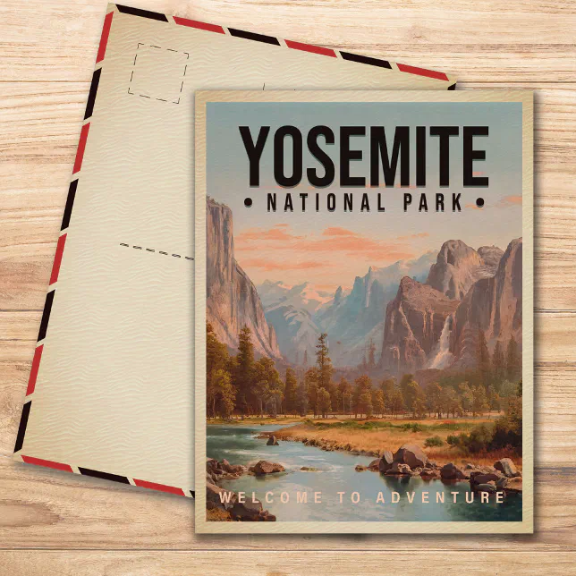 Yosemite National Park California Vintage Postcard | Zazzle