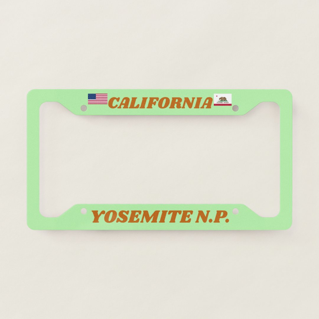 Yosemite National Park License Frame | Zazzle