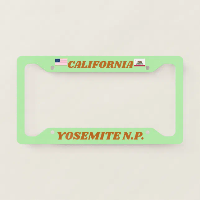 Yosemite National Park License Frame | Zazzle