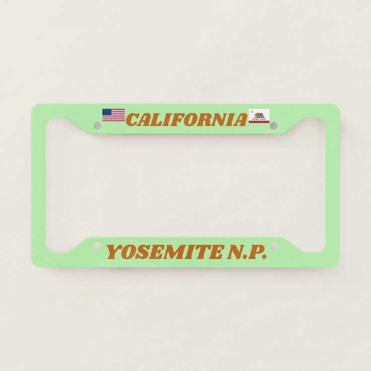 Yosemite National Park License Frame | Zazzle